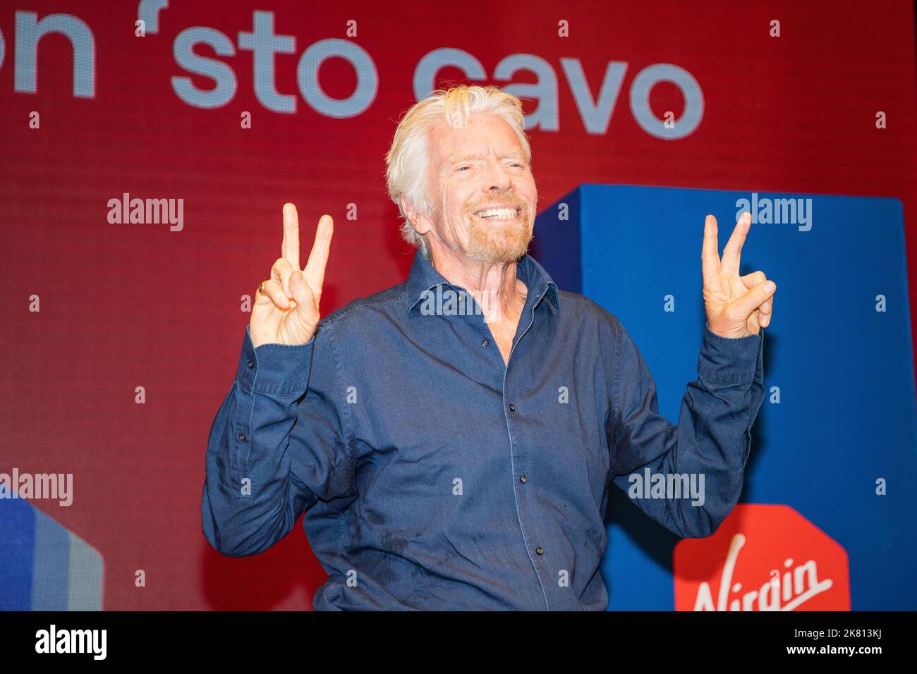 Milan, Italy. 18th Oct, 2022. Sir Richard Branson & Tom Mockridge - CEO ...