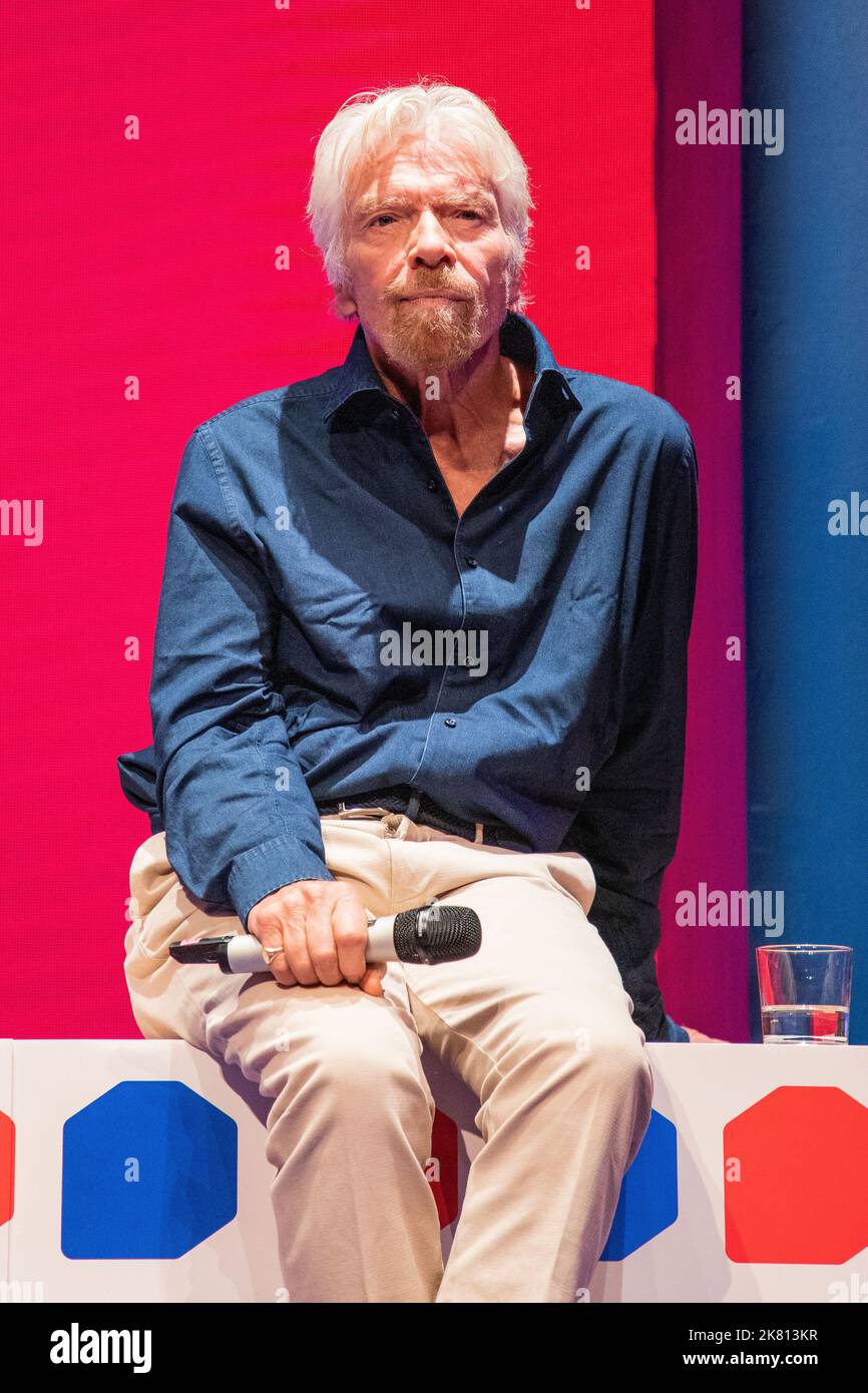Milanp, Italy. 18th Oct, 2022. Sir Richard Branson & Tom Mockridge ...