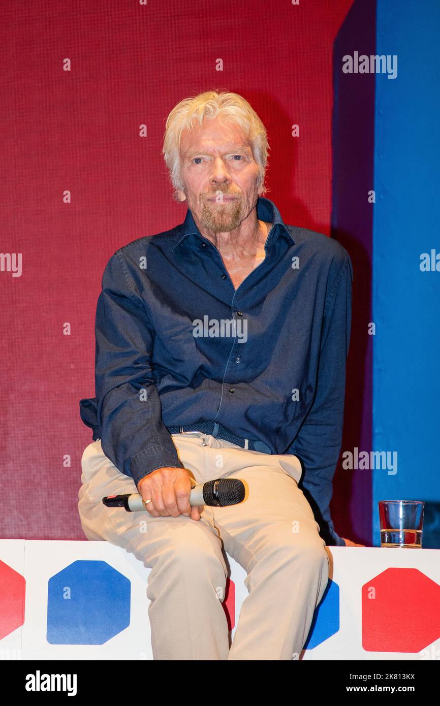 Milan, Italy. 18th Oct, 2022. Sir Richard Branson & Tom Mockridge - CEO ...