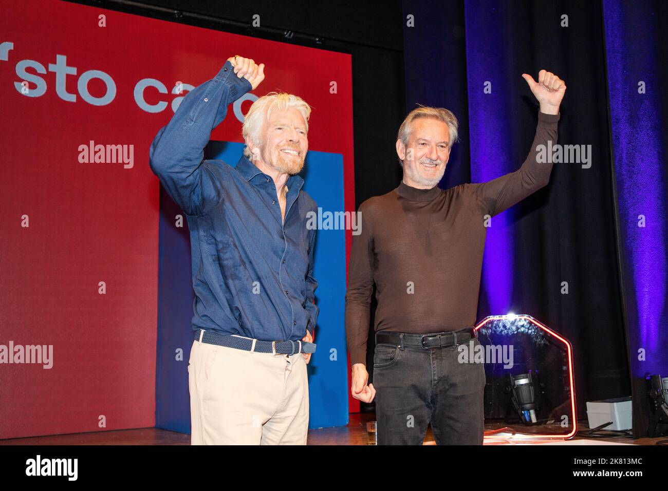 Milan, Italy. 18th Oct, 2022. Sir Richard Branson & Tom Mockridge - Ceo ...