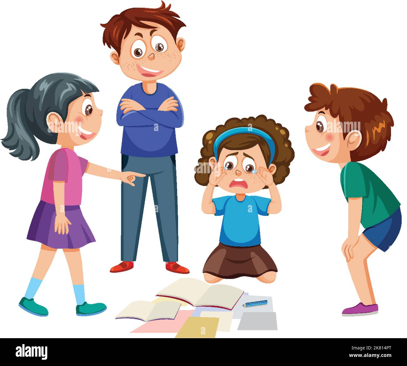 Girls Bullying Clipart