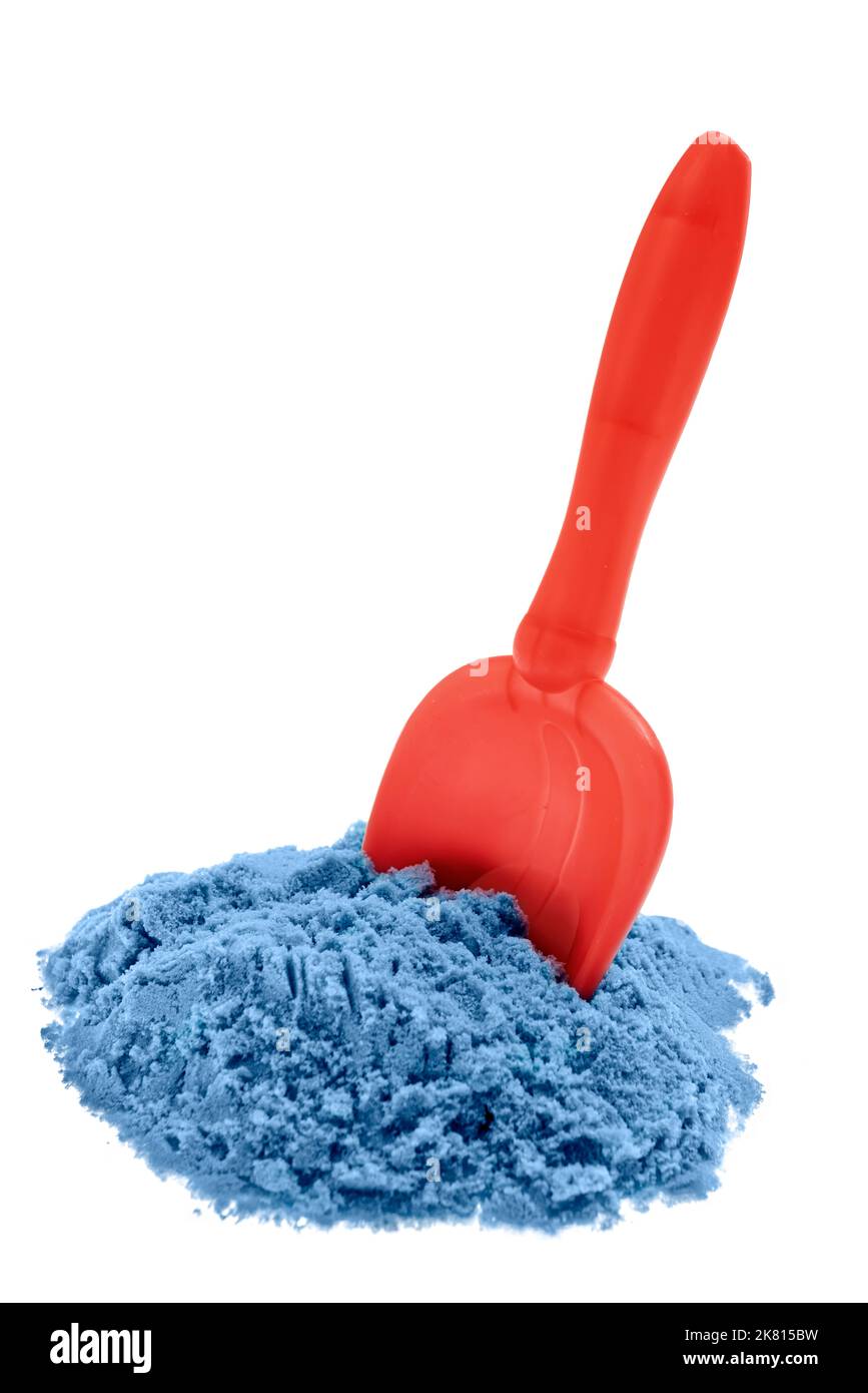 Figures made from magic sand on a white background Stock Photo - Alamy