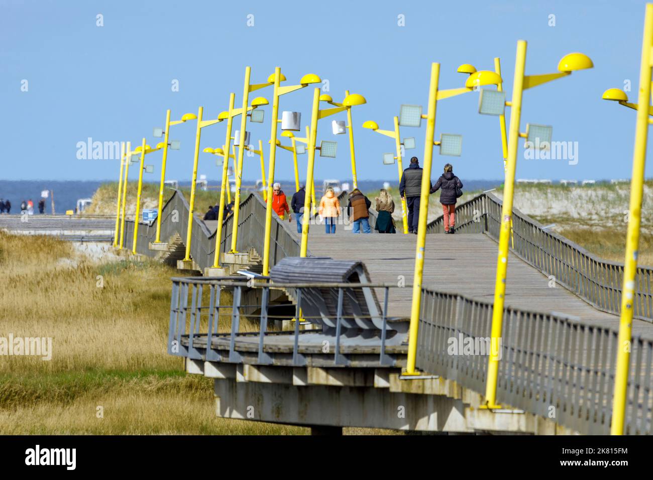 Pier to Sankt Peter-Ording beach Stock Photo - Alamy
