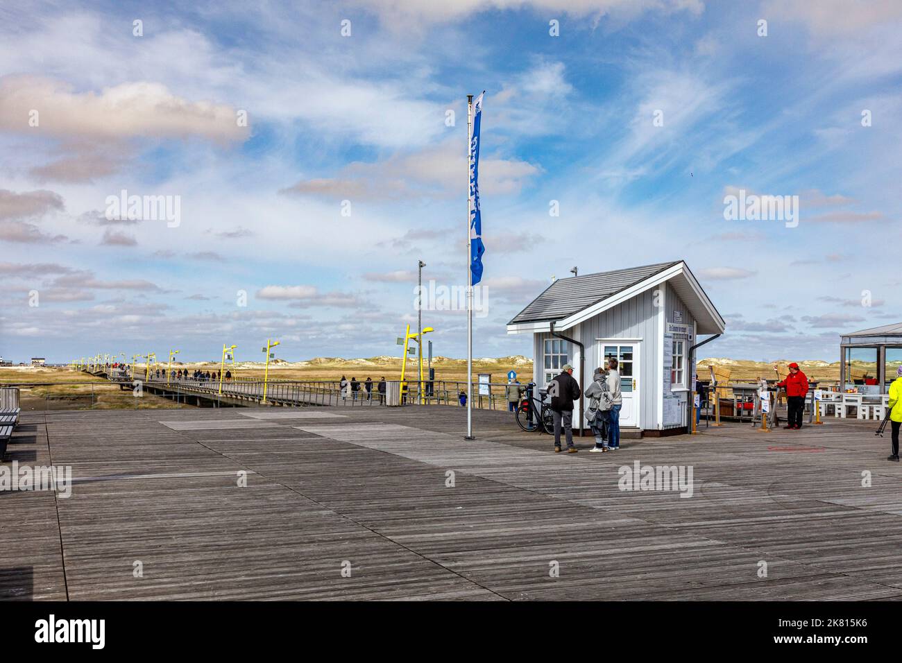 North Sea spa and sulfur bath Sankt Peter-Ording, ticket booth at the ...