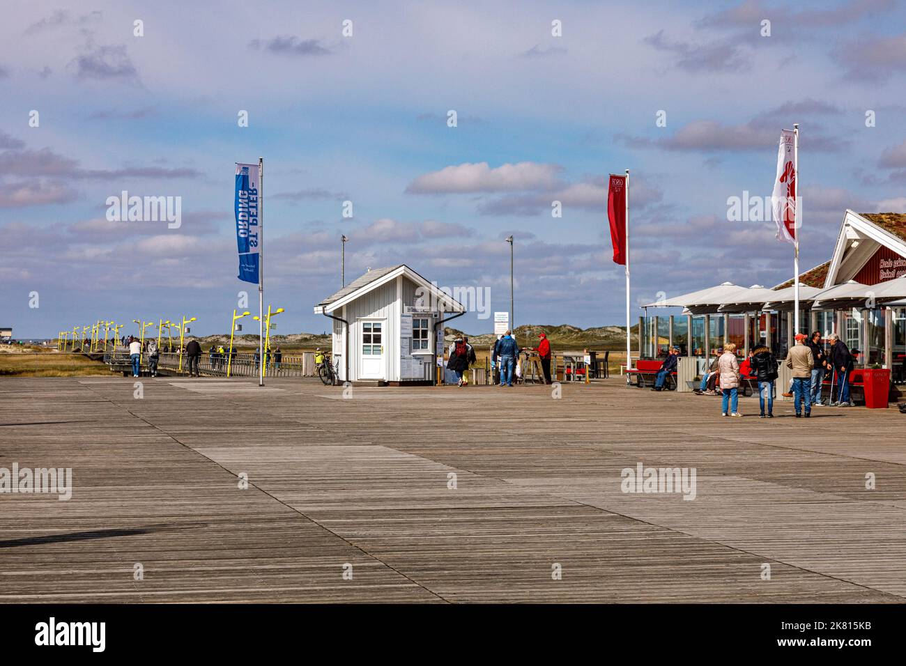 North Sea spa and sulfur bath Sankt Peter-Ording, ticket booth at the ...