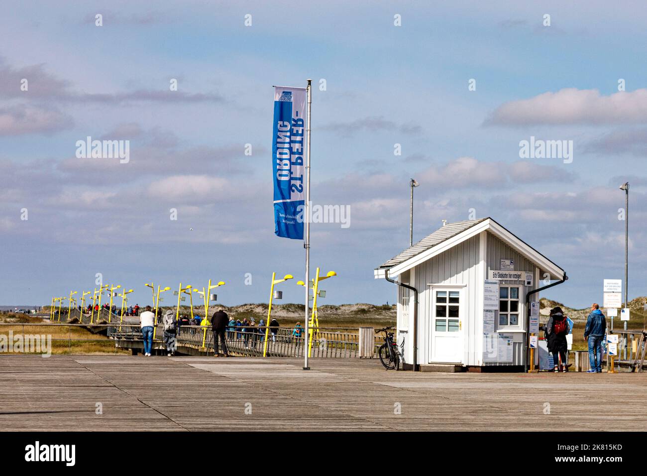 North Sea spa and sulfur bath Sankt Peter-Ording, ticket booth at the ...