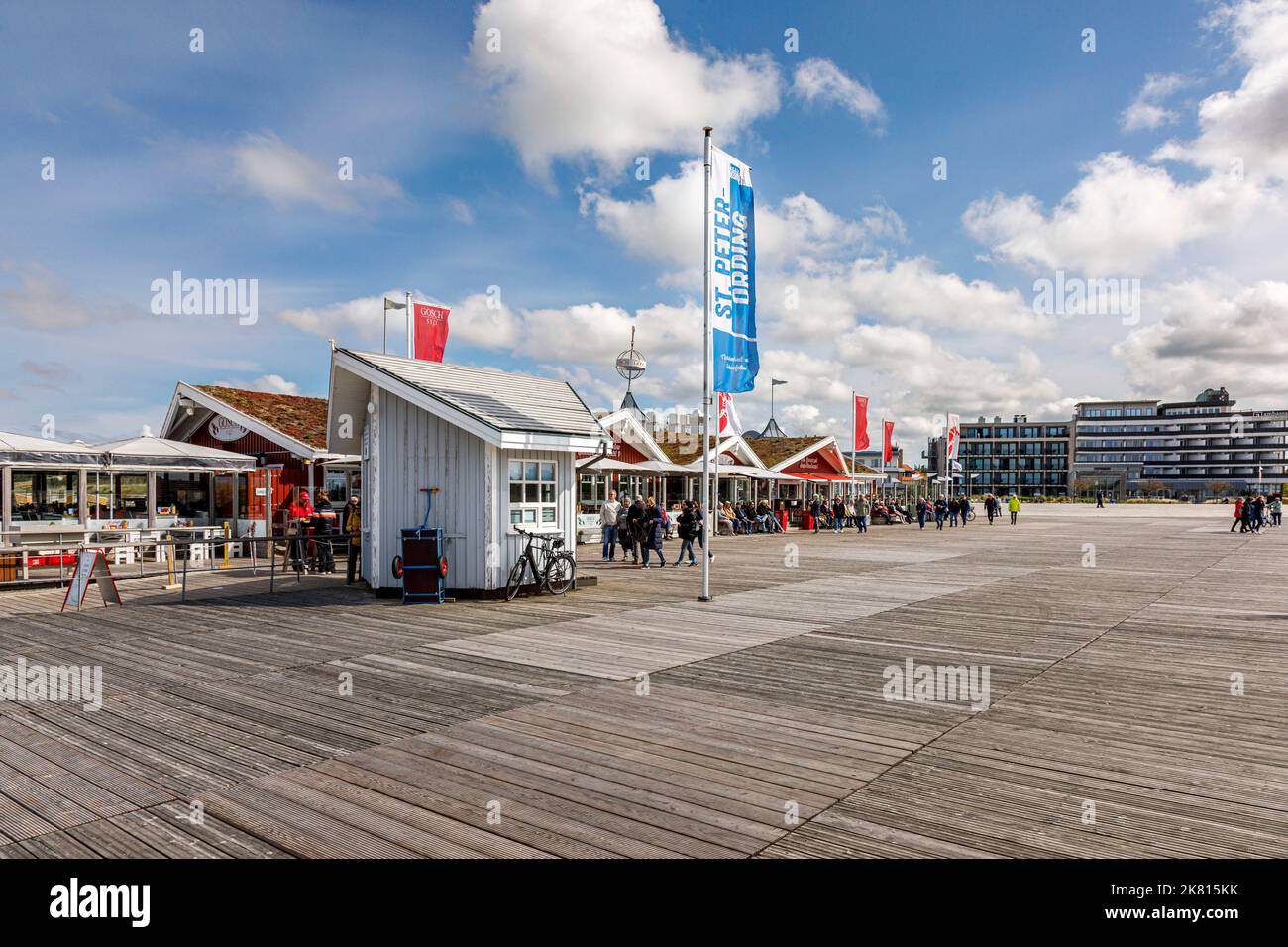 North Sea spa and sulfur bath Sankt Peter-Ording, ticket booth at the ...