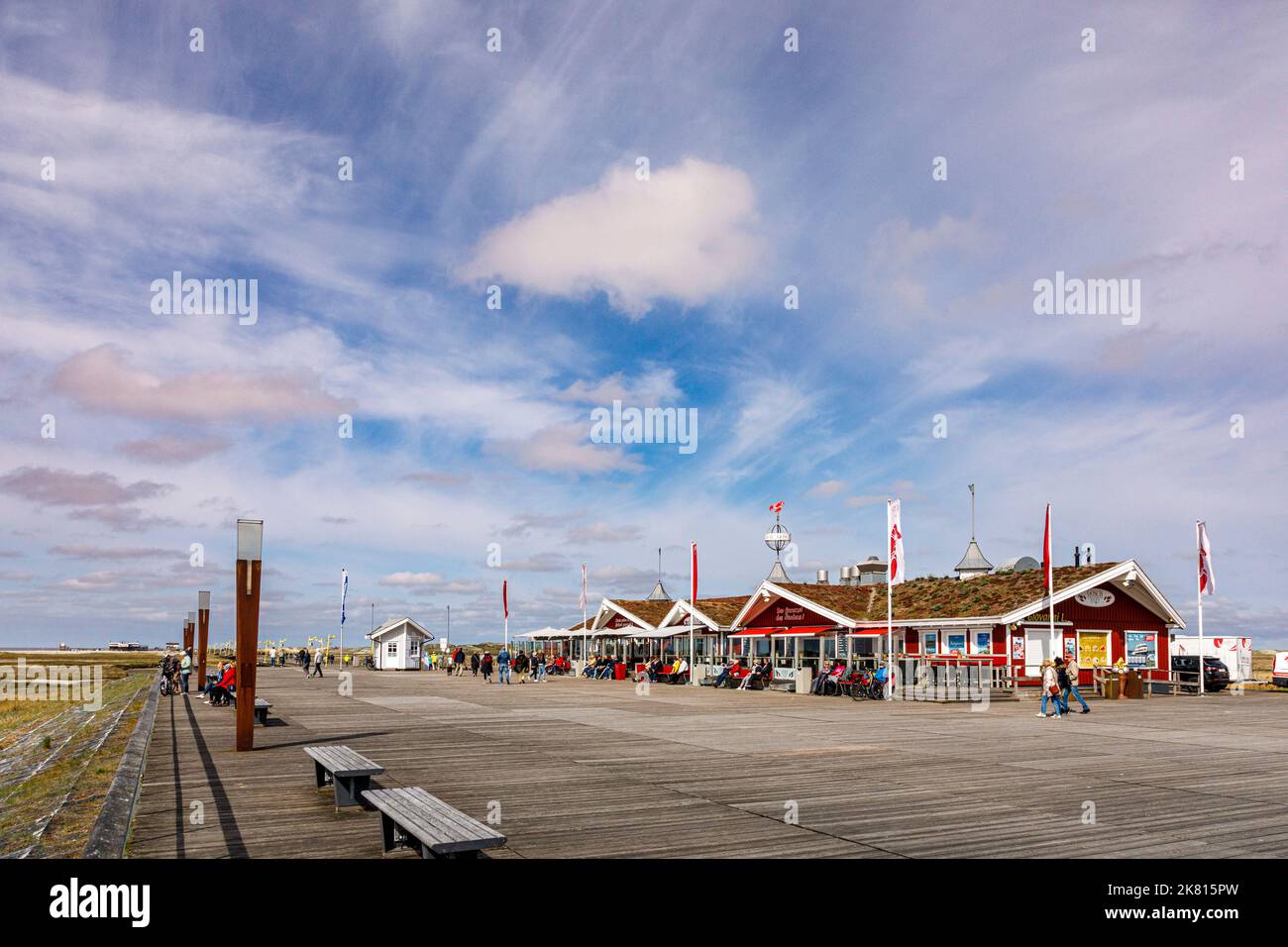 North Sea spa and sulfur bath Sankt Peter-Ording, ticket booth at the ...