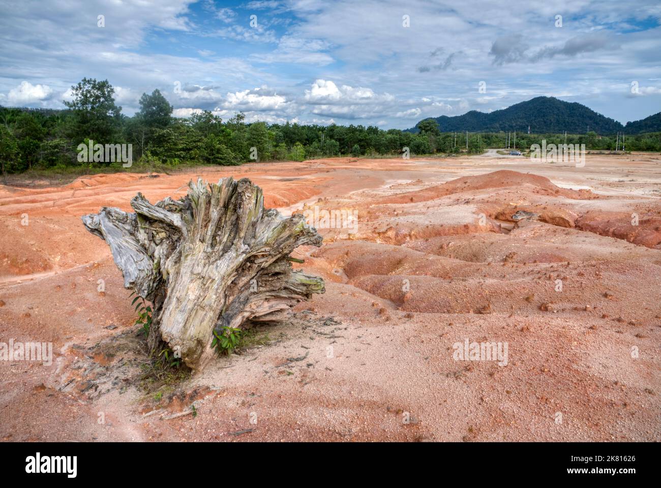scene of the soil erosion landscape Stock Photo - Alamy