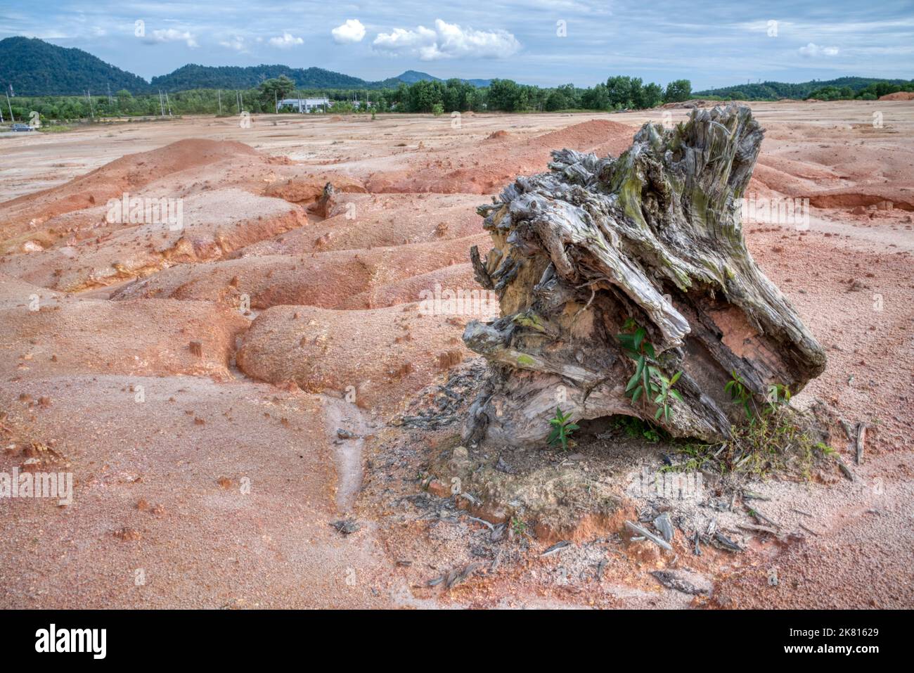 scene of the soil erosion landscape Stock Photo - Alamy