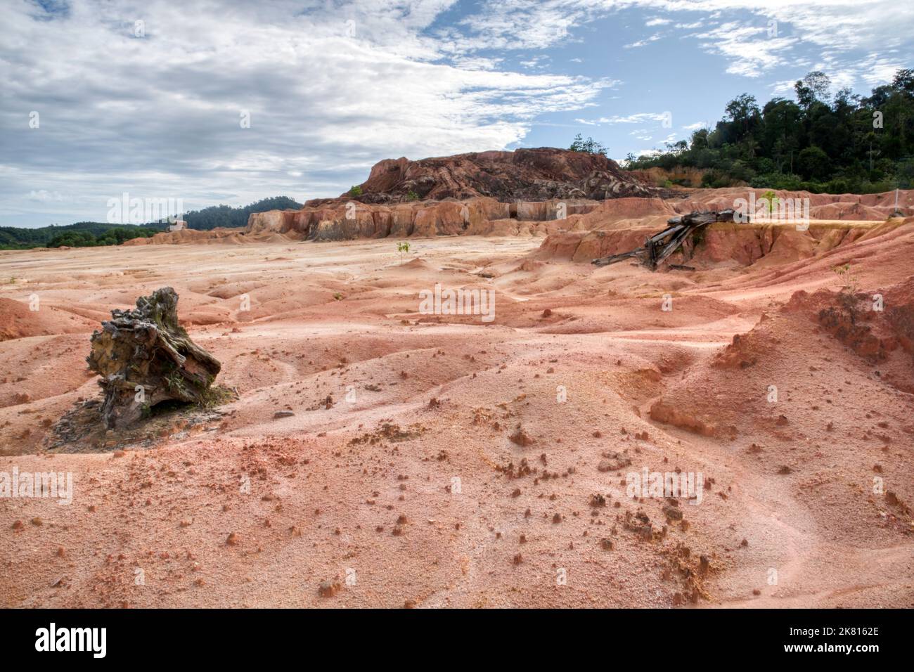 scene of the soil erosion landscape Stock Photo - Alamy