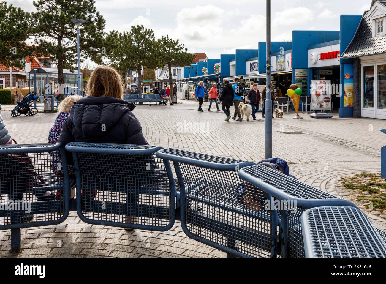 Sankt Peter-Ording, Im Bad Stock Photo - Alamy