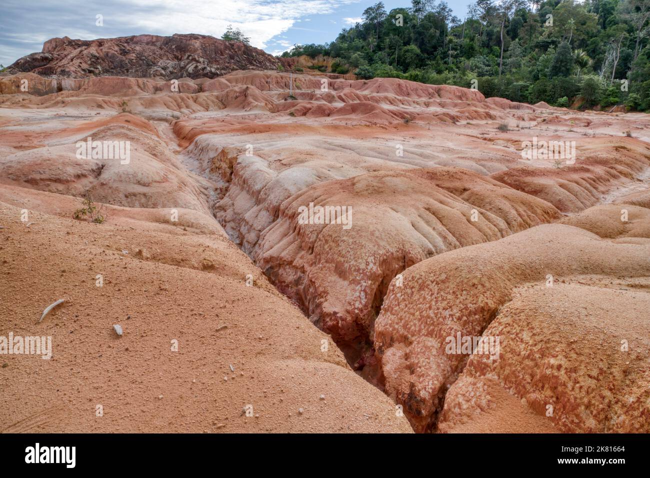 scene of the soil erosion landscape Stock Photo - Alamy
