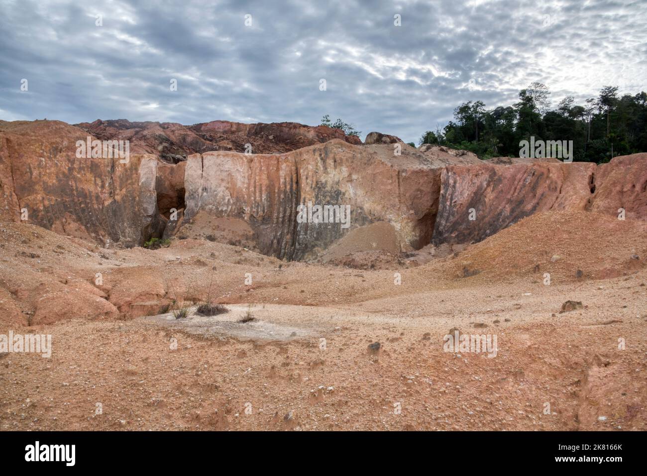 scene of the soil erosion landscape Stock Photo - Alamy