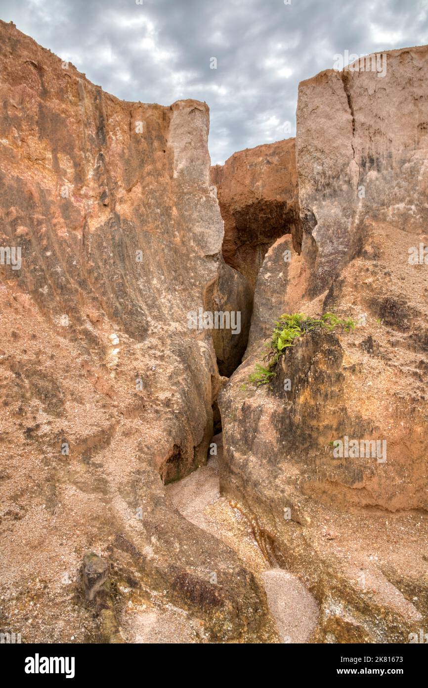 scene of the soil erosion landscape Stock Photo - Alamy
