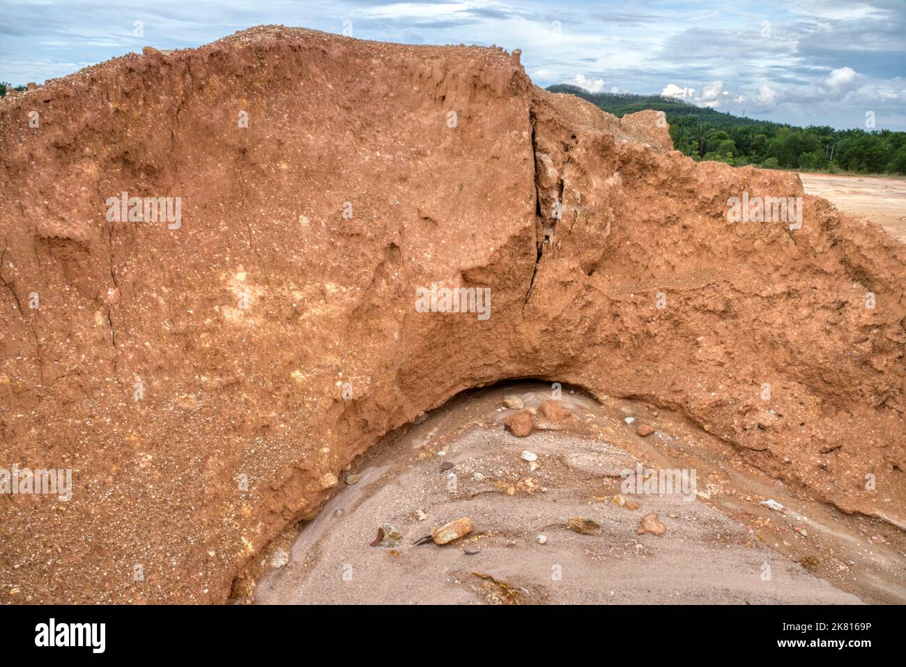 scene of the soil erosion landscape Stock Photo - Alamy