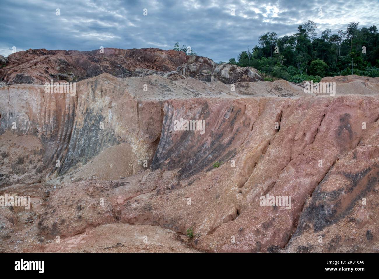 scene of the soil erosion landscape Stock Photo - Alamy