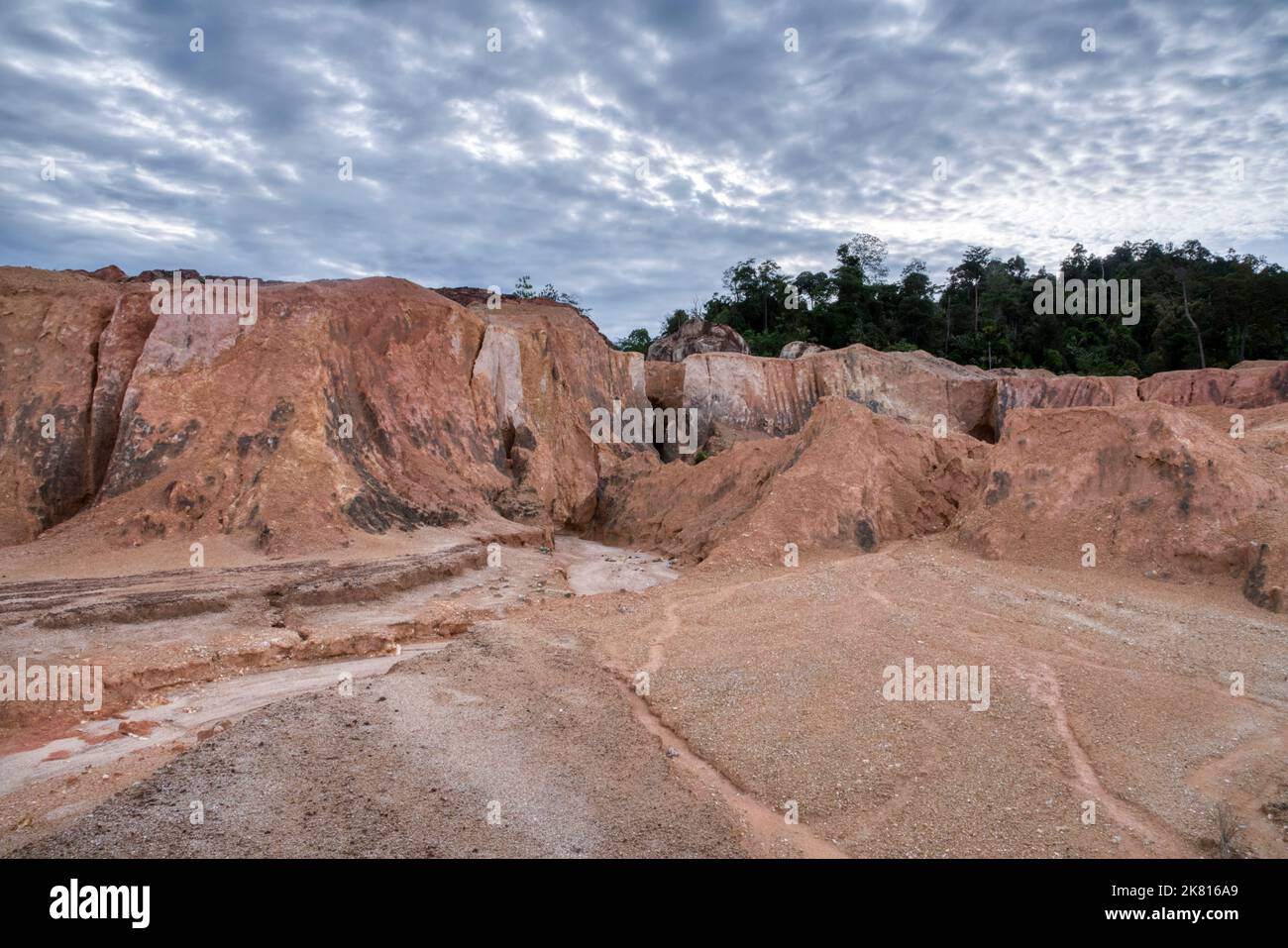 scene of the soil erosion landscape Stock Photo - Alamy