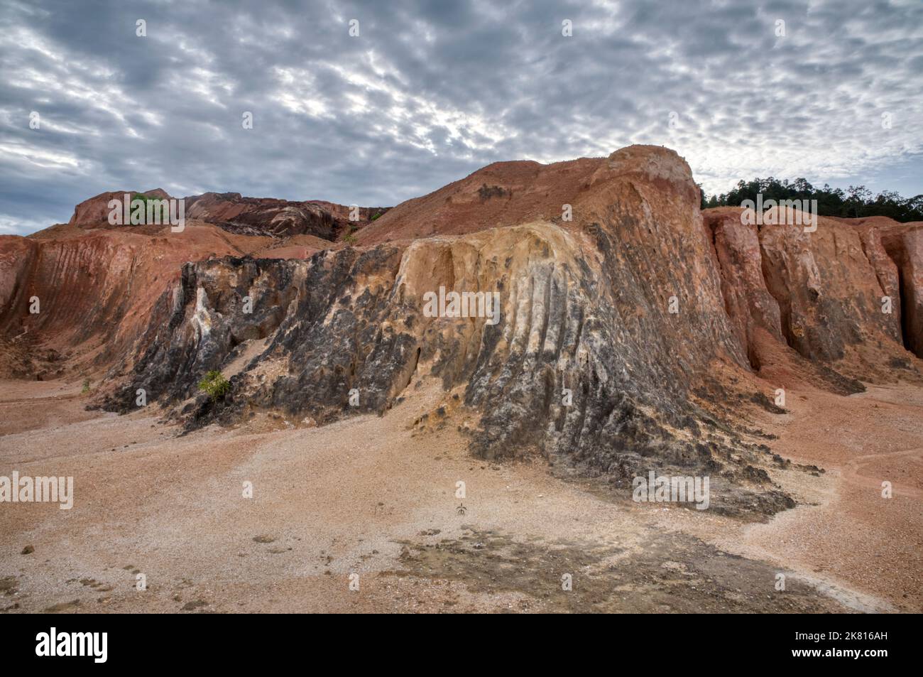 scene of the soil erosion landscape Stock Photo - Alamy