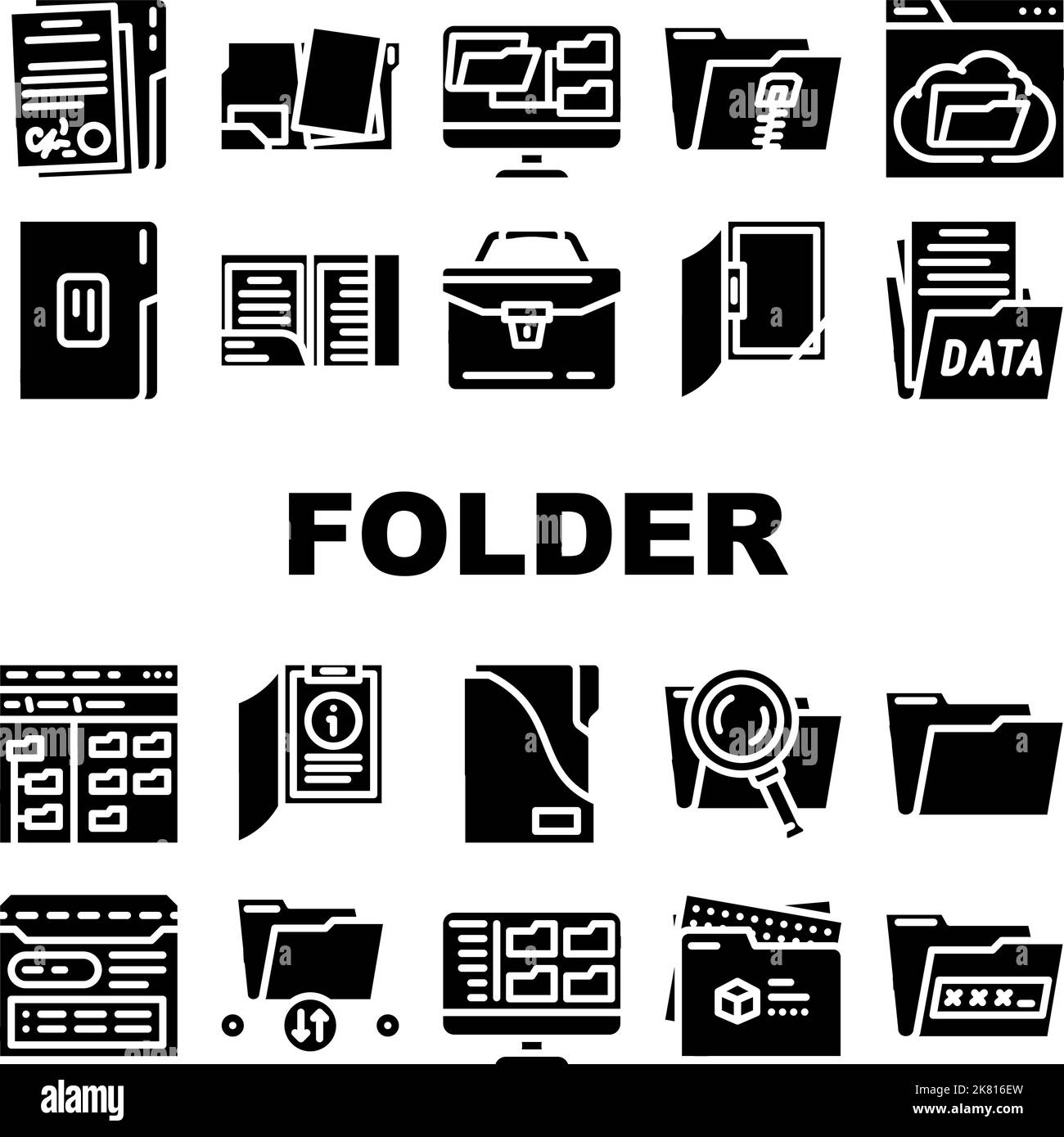 folder document business file icons set vector Stock Vector Image & Art ... folder document business file icons set vector Stock Vector Image & Art ...