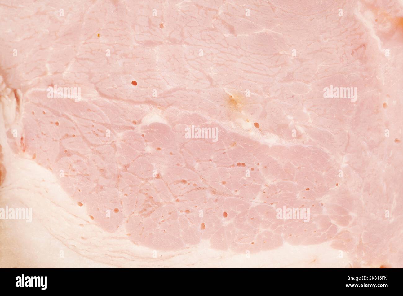 Natural smoked ham texture background close-up Stock Photo - Alamy