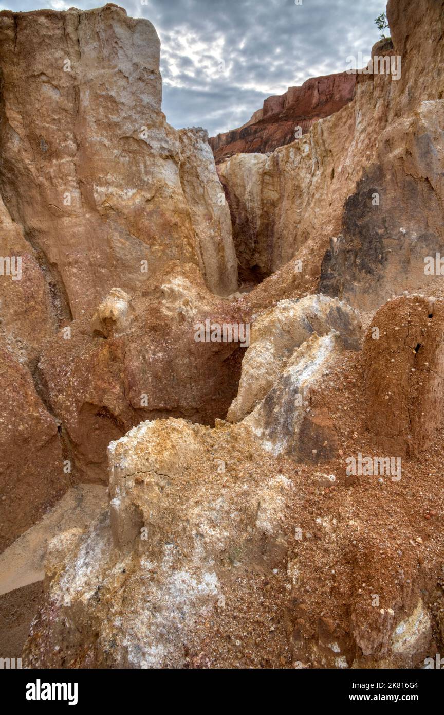 scene of the soil erosion landscape Stock Photo - Alamy