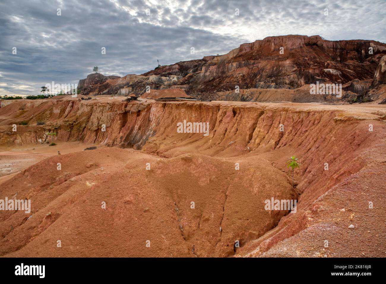 scene of the soil erosion landscape Stock Photo - Alamy