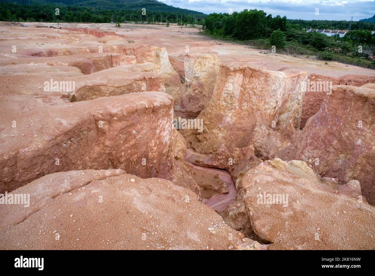 scene of the soil erosion landscape Stock Photo - Alamy