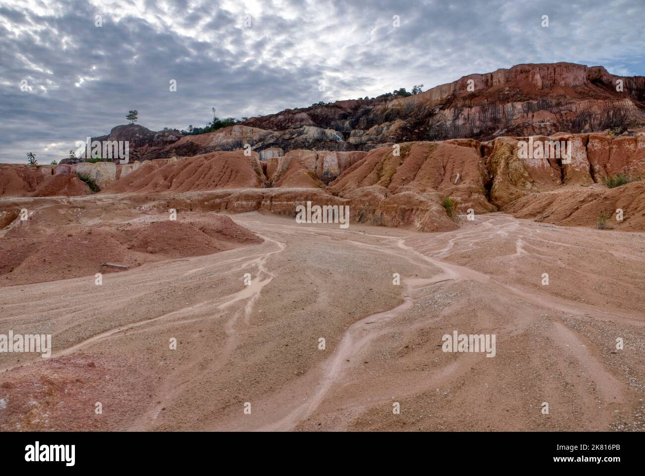 scene of the soil erosion landscape Stock Photo - Alamy