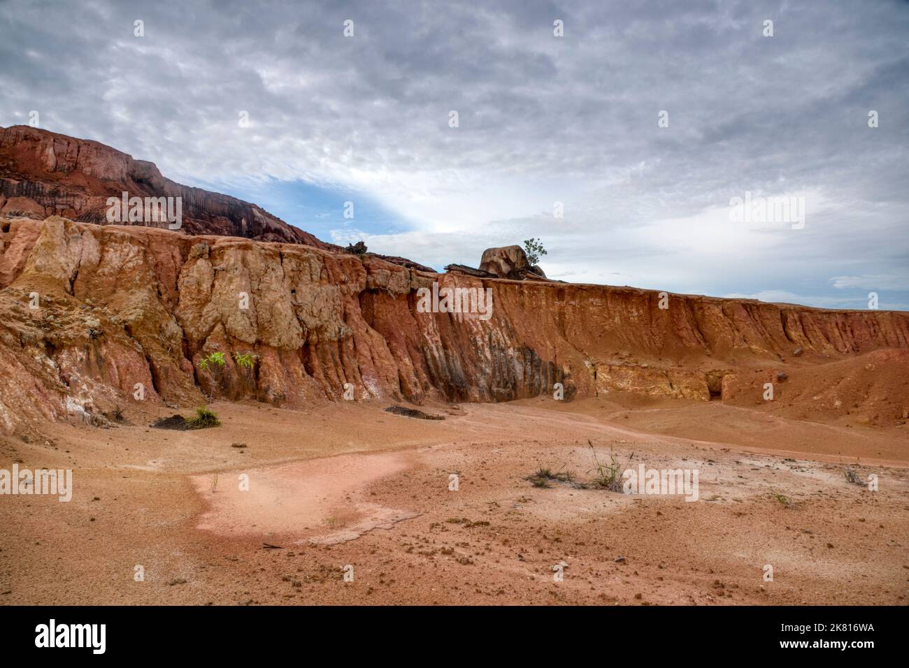 scene of the soil erosion landscape Stock Photo - Alamy