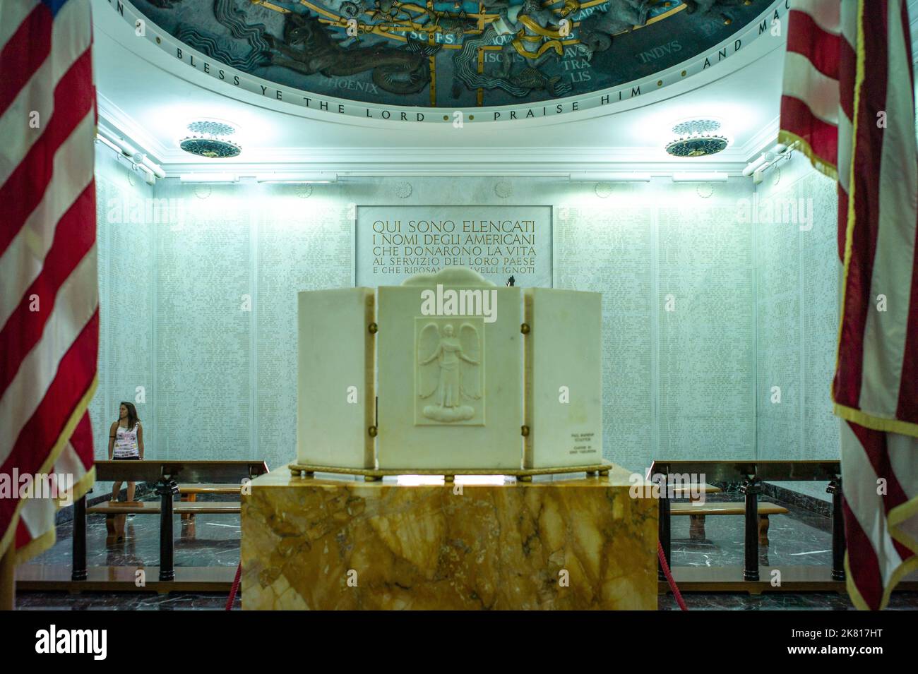 The World War II Sicily-Rome American Cemetery and Memorial site in ...