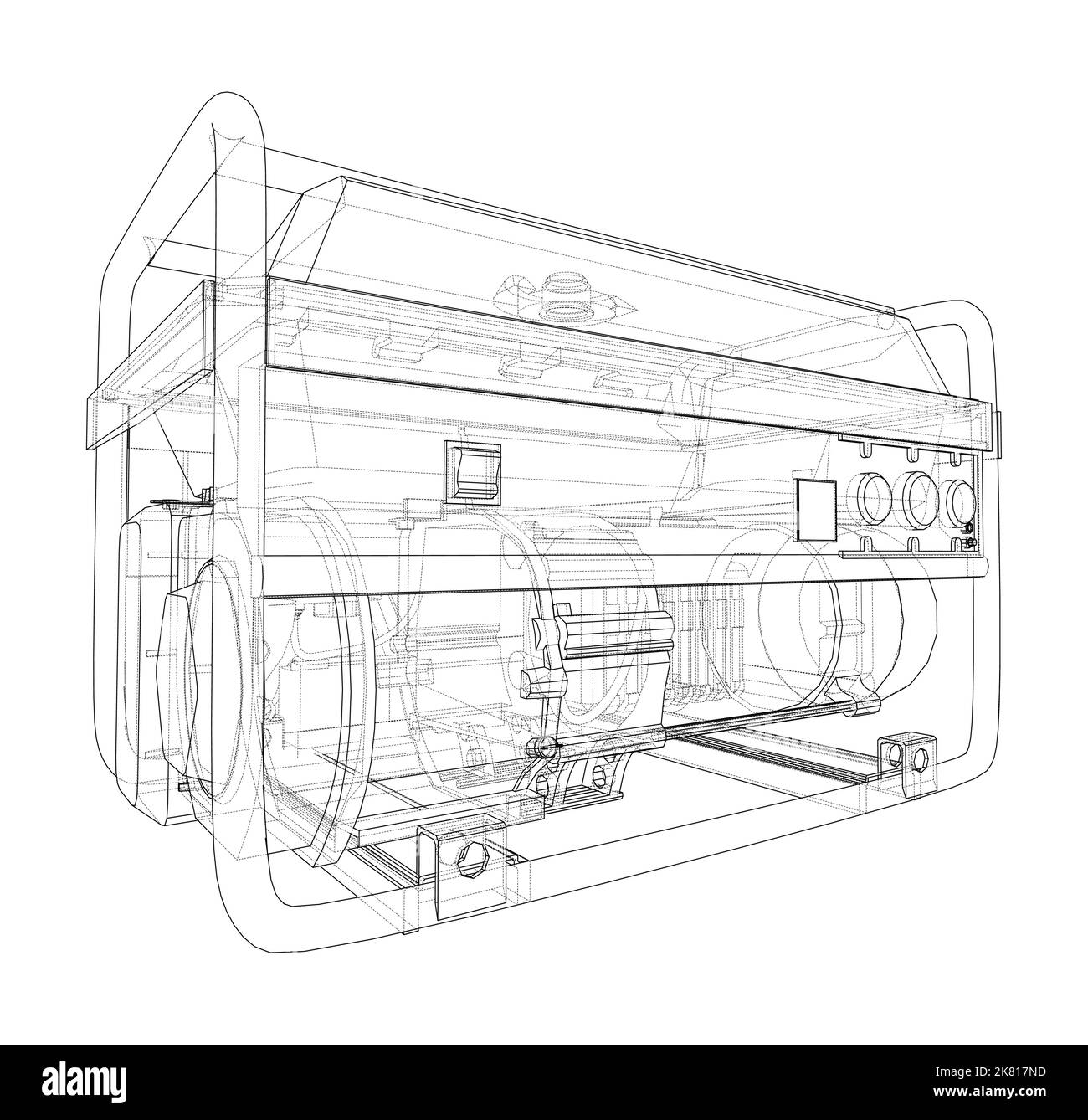 Portable Electro Generator. Vector Stock Vector Image & Art - Alamy