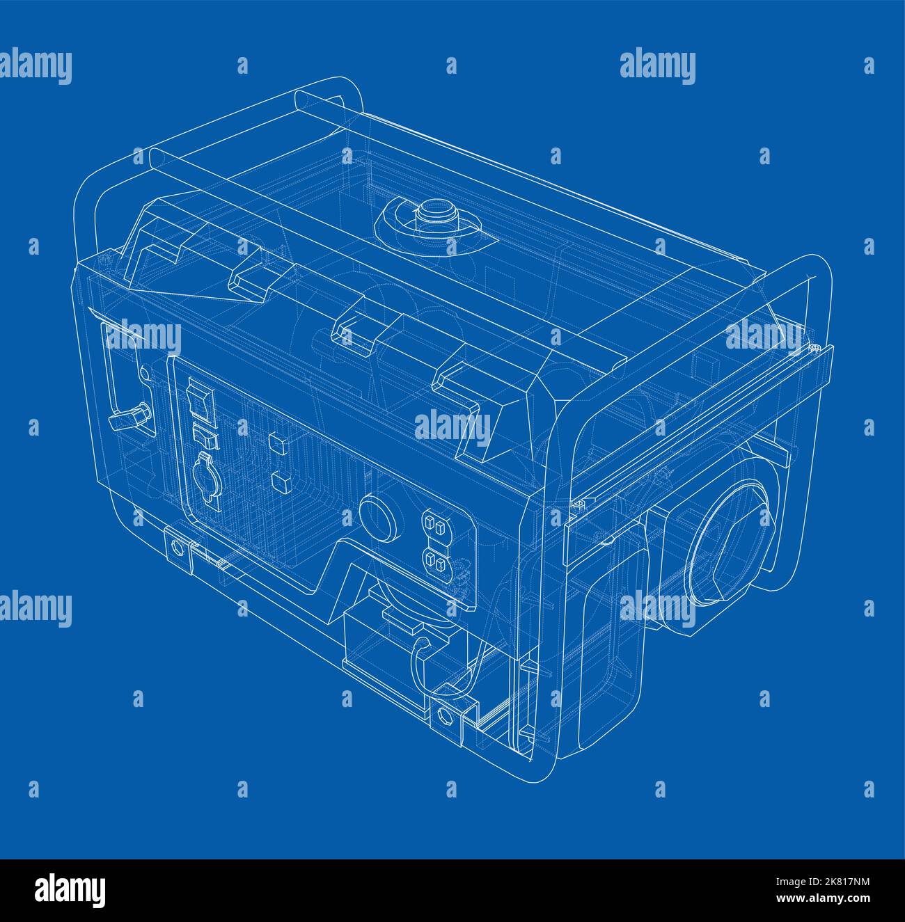 Portable Electro Generator. Vector Stock Vector Image & Art - Alamy