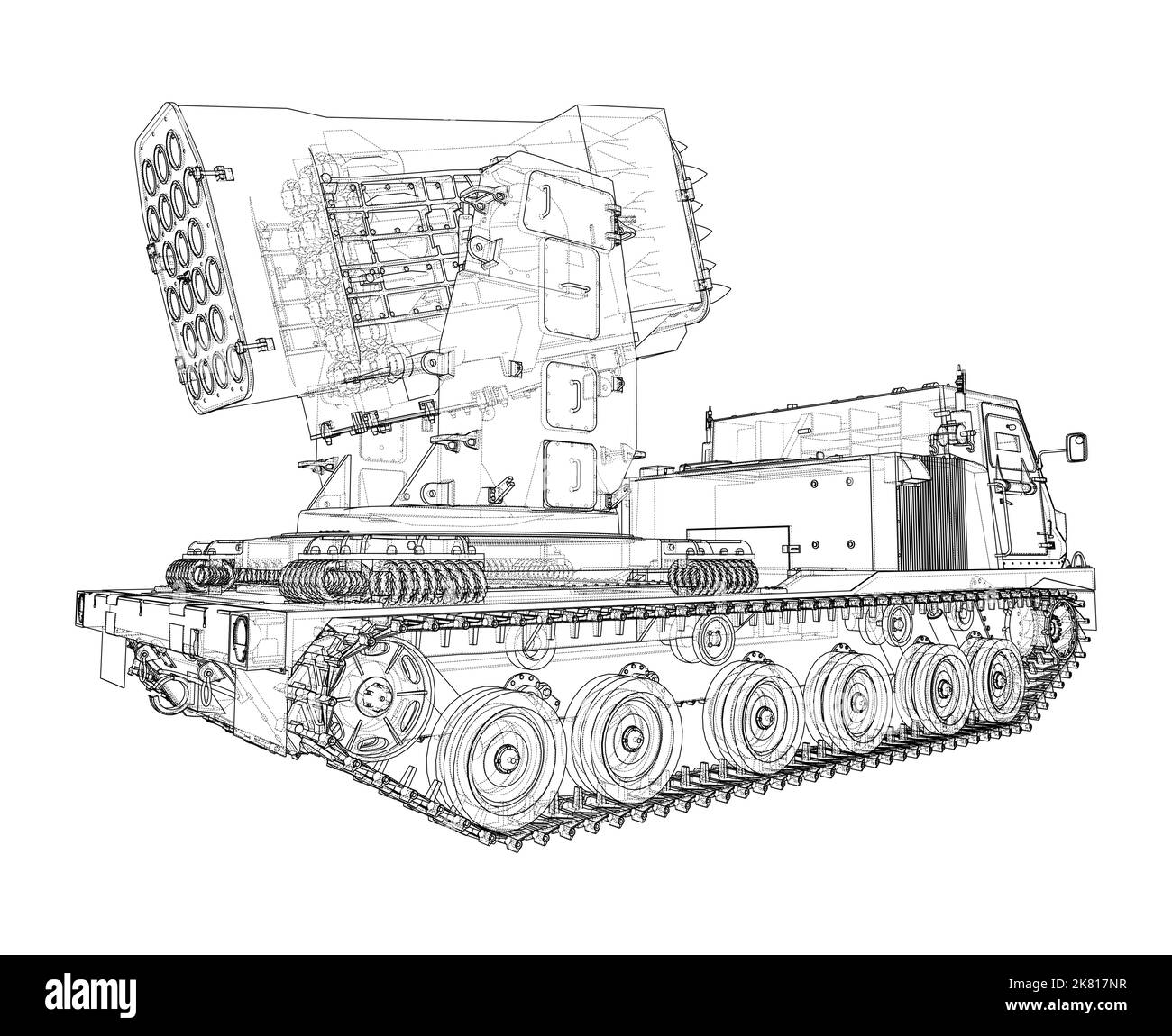Military track missle system. Vector Stock Vector Image & Art - Alamy