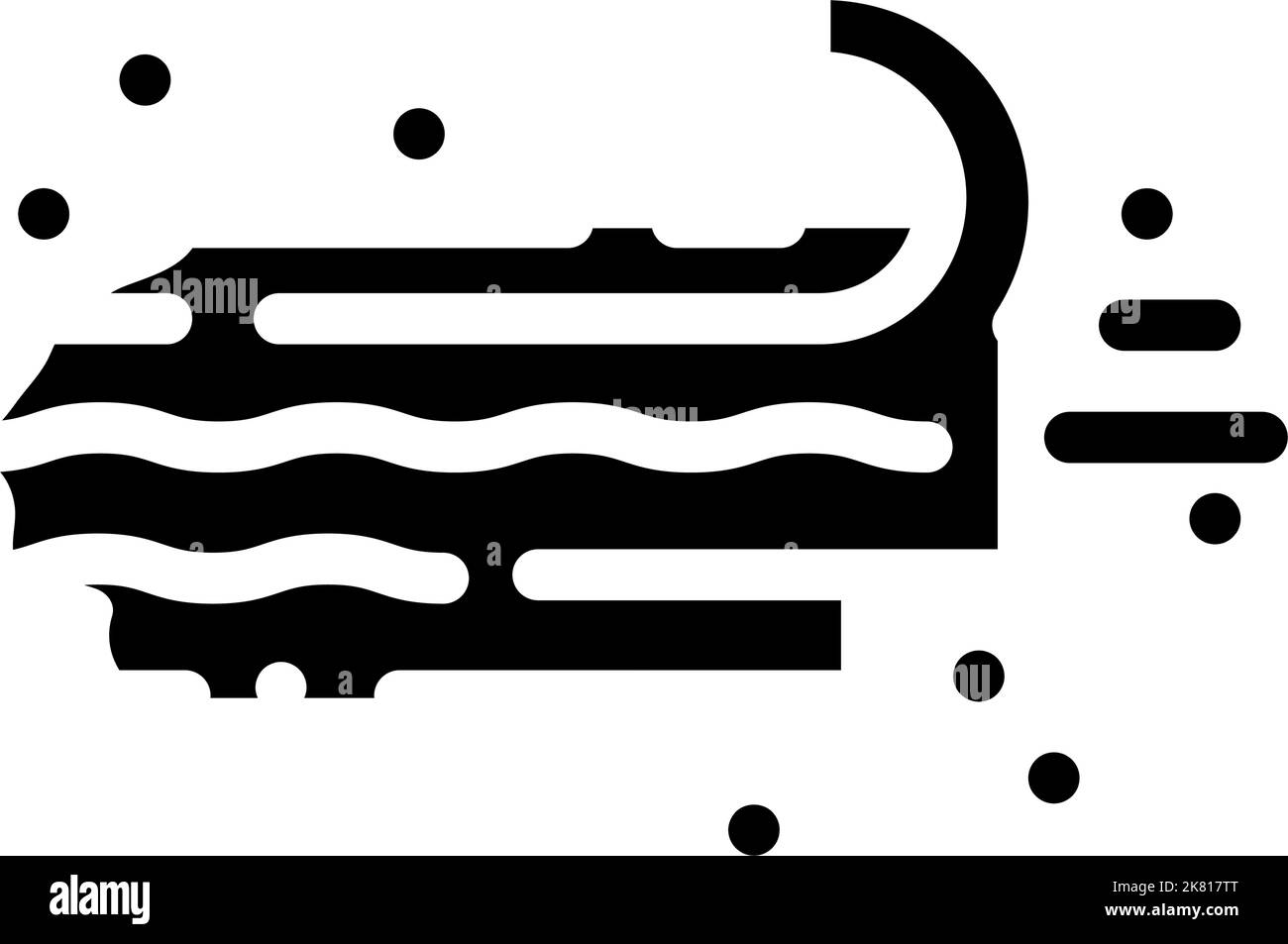 stream air glyph icon vector illustration Stock Vector Image & Art - Alamy