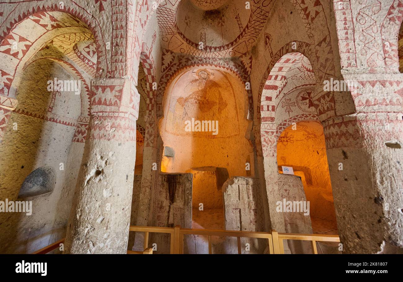 St. Basil Church, underground church in Goreme open air museum ...
