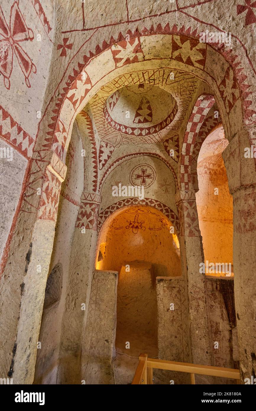 St. Basil Church, underground church in Goreme open air museum ...