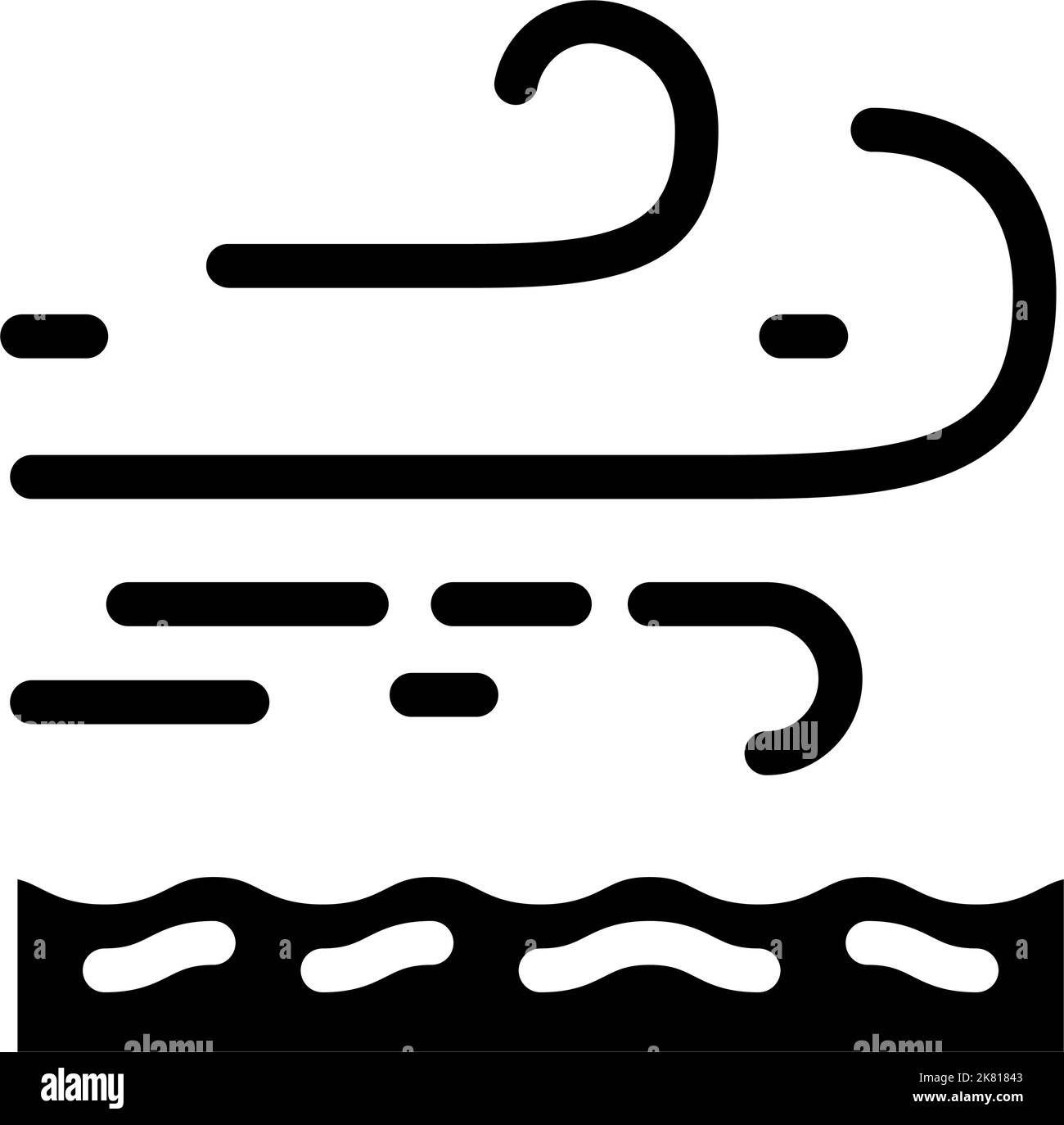 breeze air clean glyph icon vector illustration Stock Vector Image ...