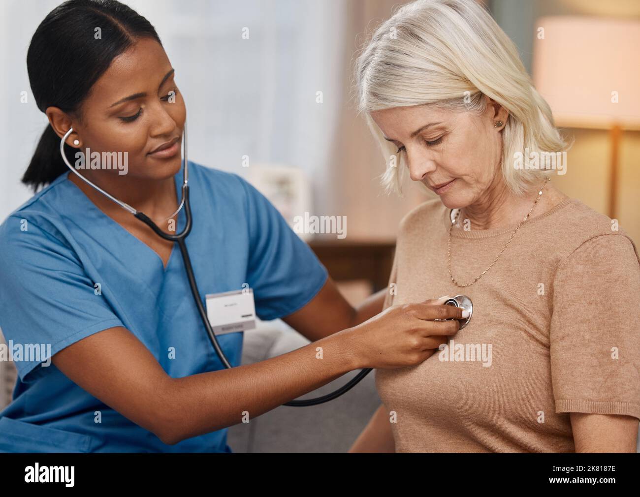 The heart will tell you everything you need to know. a doctor examining ...