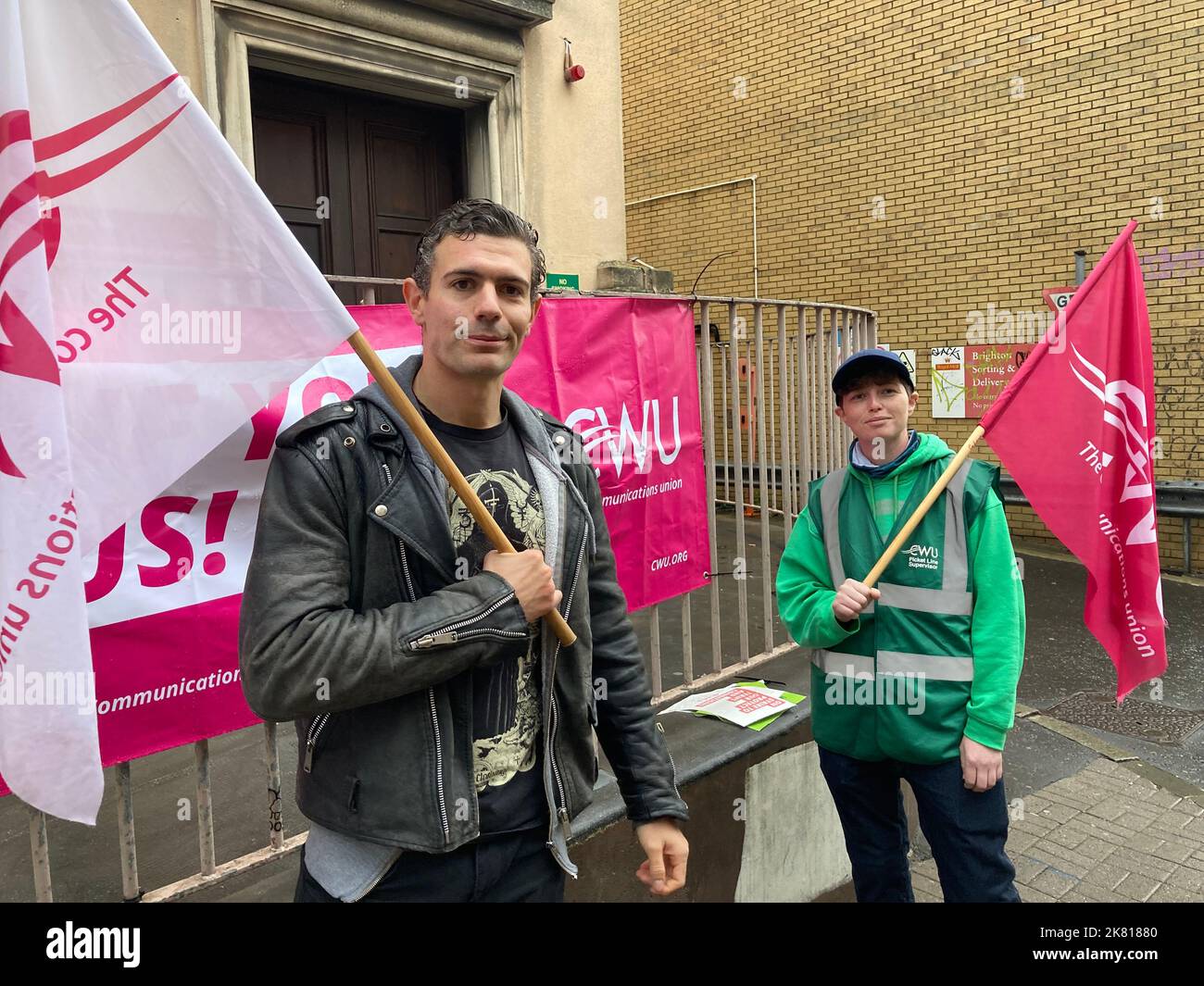 Tom Coles-Rogers (left) and Charlie Jones outside Brighton Delivery ...
