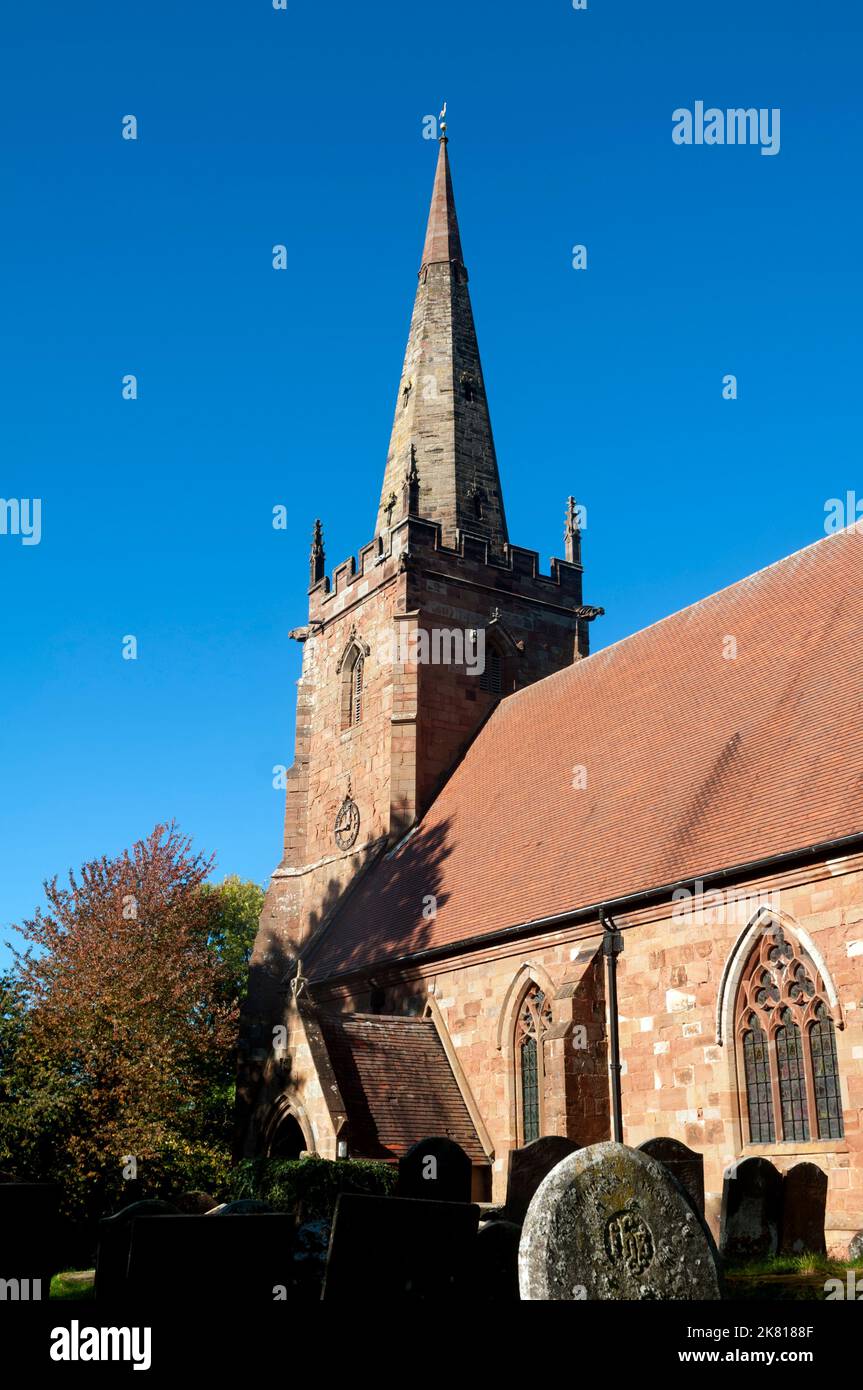 St. Cuthbert`s Church, Shustoke, Warwickshire, England, UK Stock Photo ...