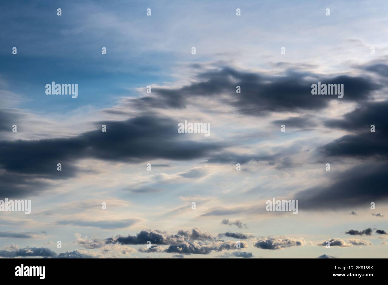 Beautiful and warm colored sunset sky Stock Photo - Alamy