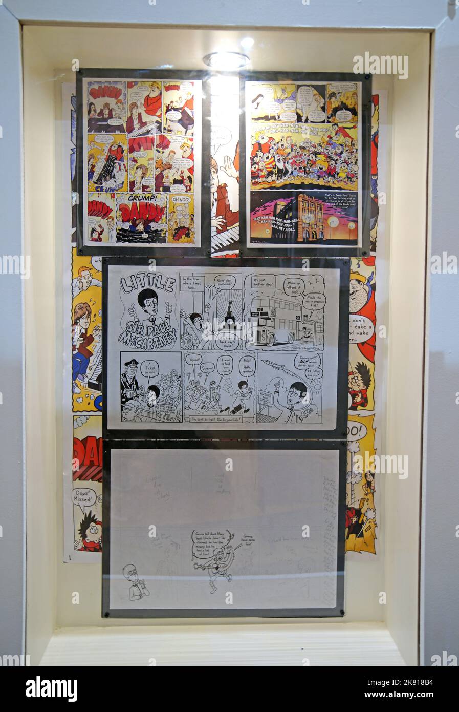 Artwork from the Dandy which features former Beatle Sir Paul McCartney ...