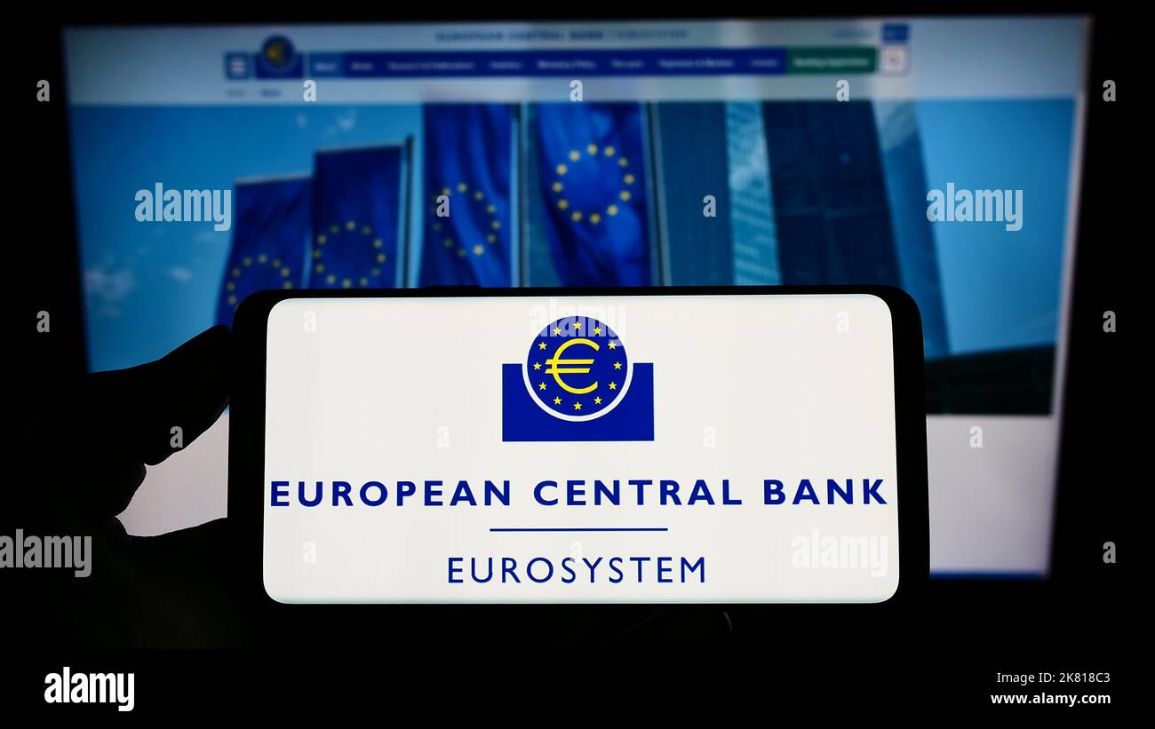European central bank logo hi-res stock photography and images - Alamy