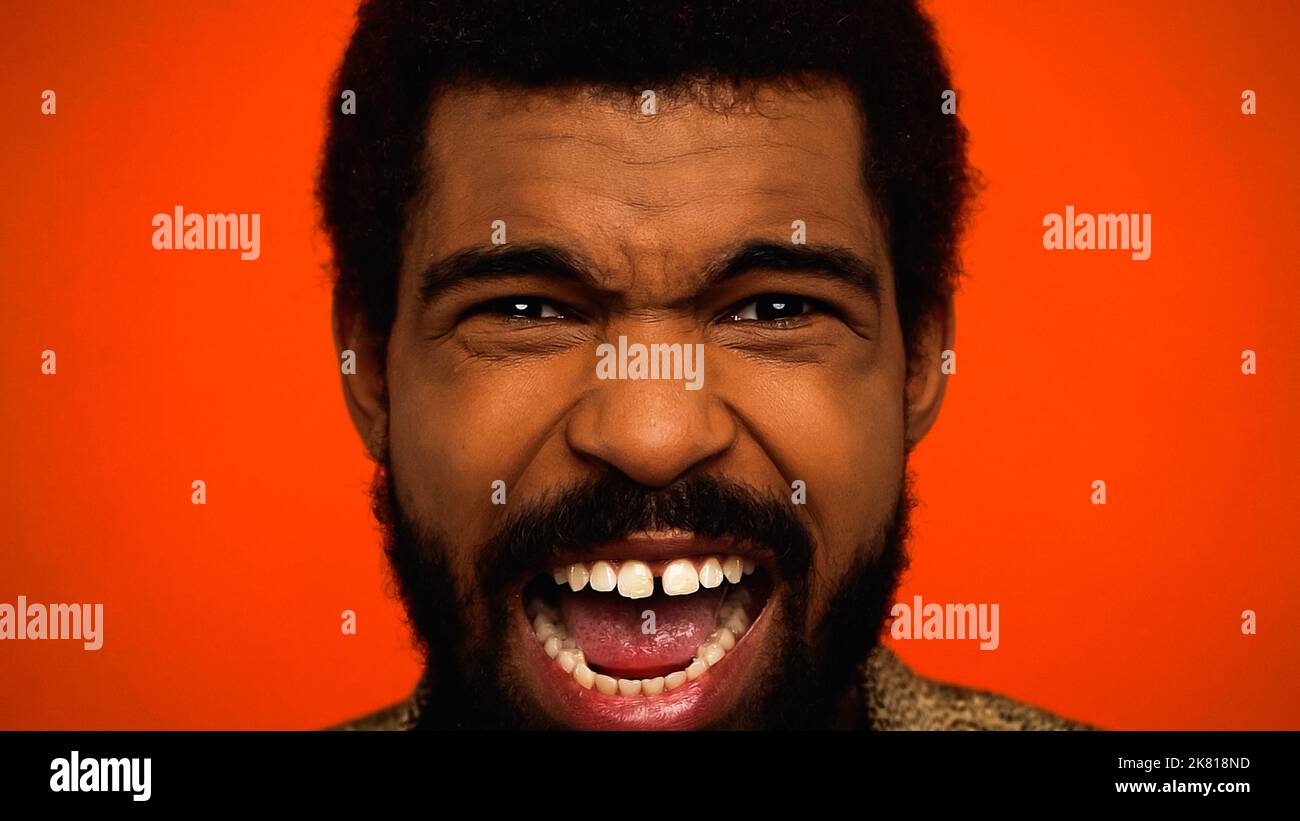 Cheerful man screaming angry hi-res stock photography and images - Alamy