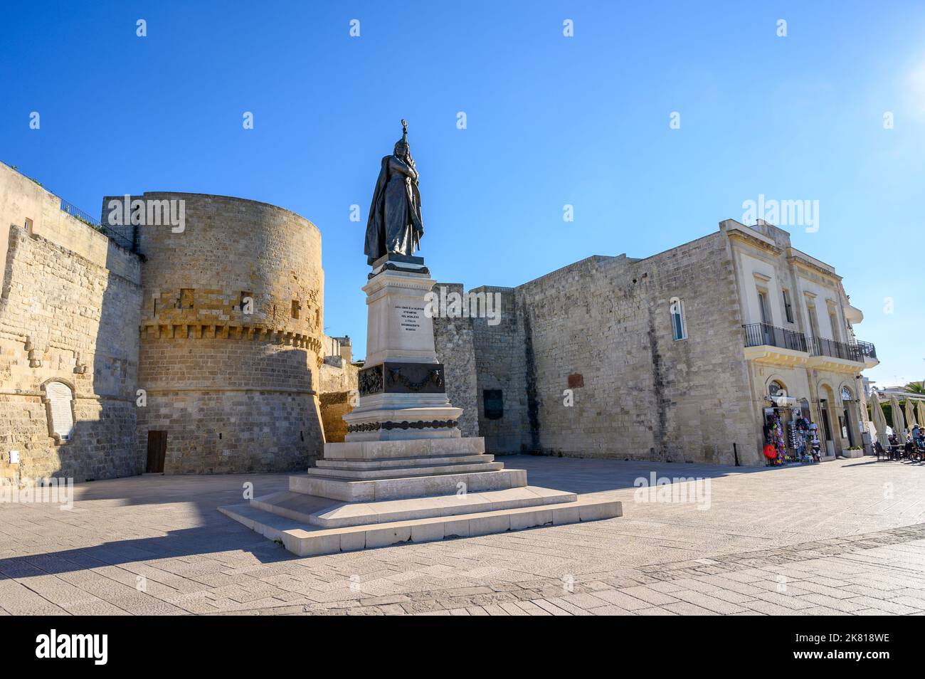 Monument to the heroes and the martyrs of Otranto on the square on ...
