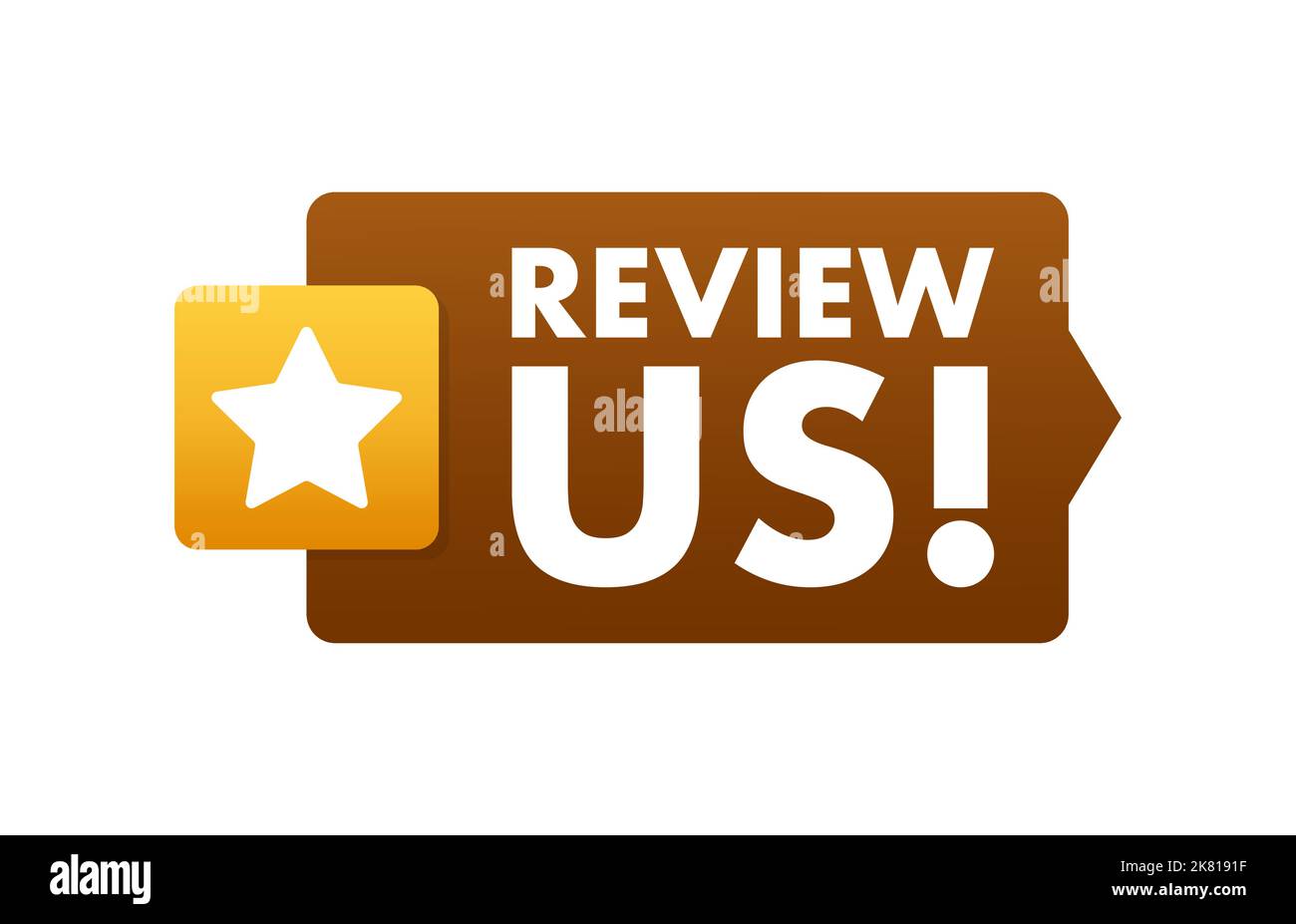 Review us User rating concept. Review and rate us stars. Business ...
