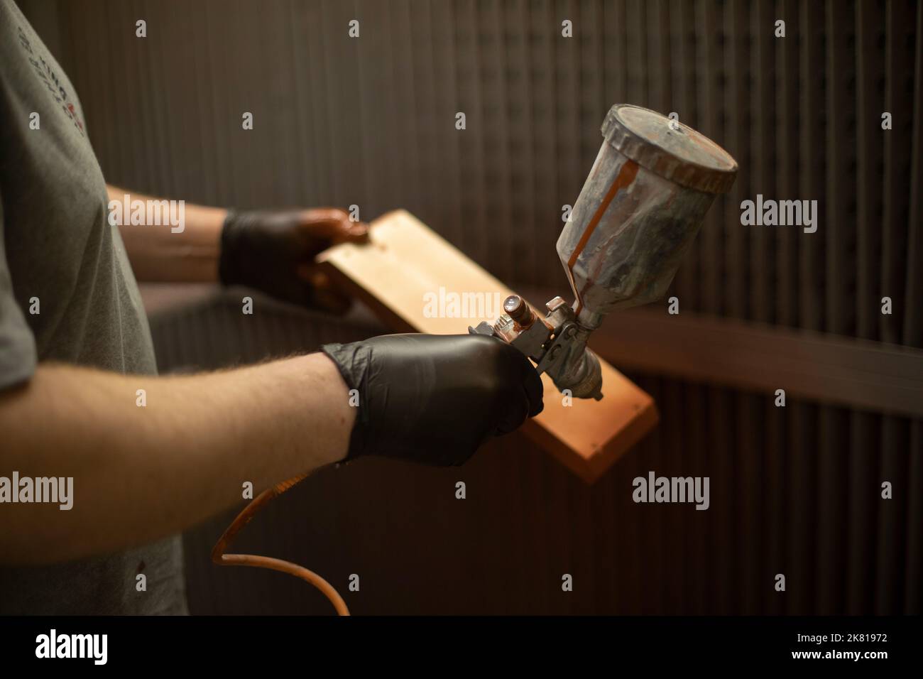 Painting on water human hand hi-res stock photography and images - Alamy