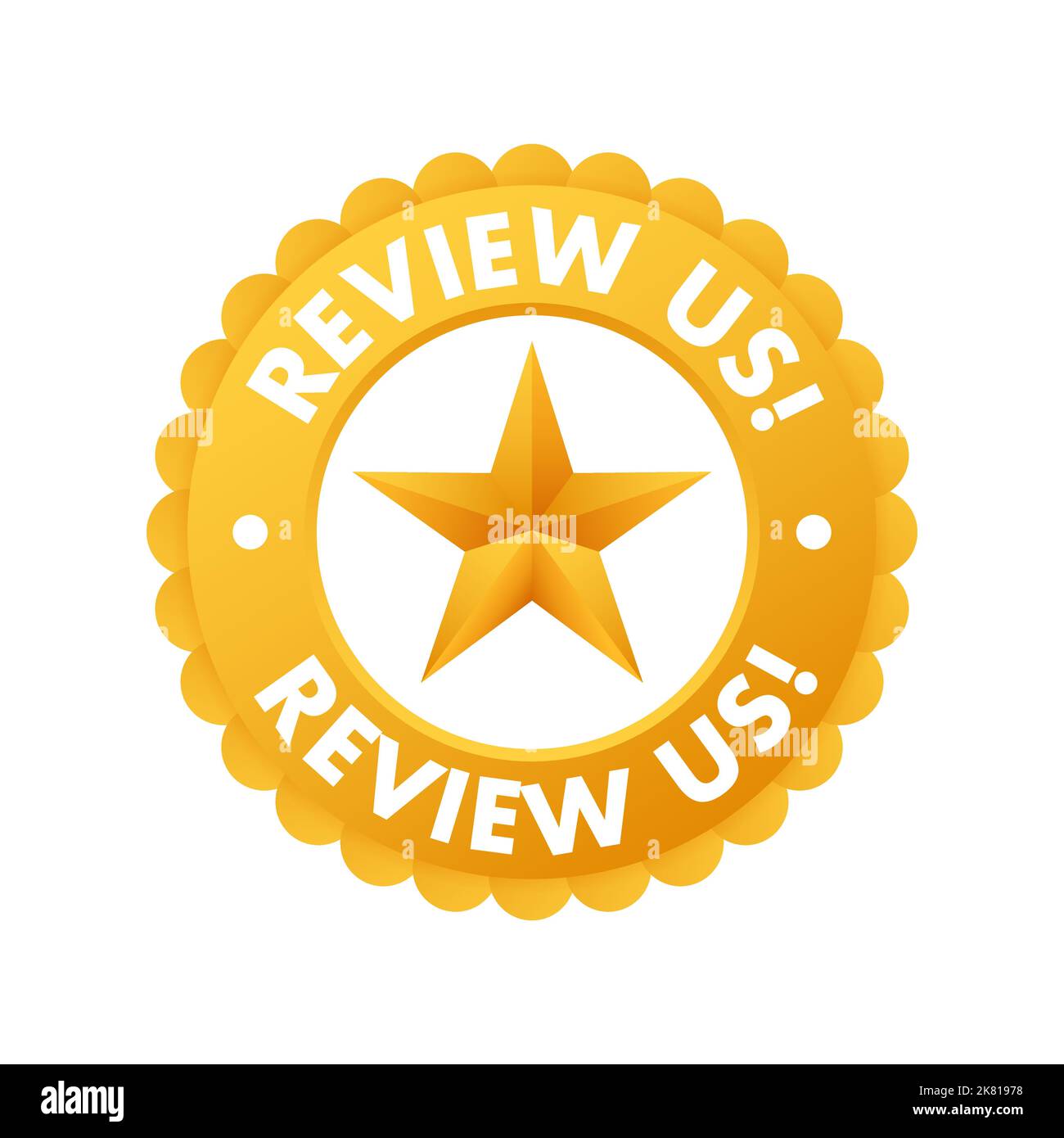 Review us User rating concept. Review and rate us stars. Business ...