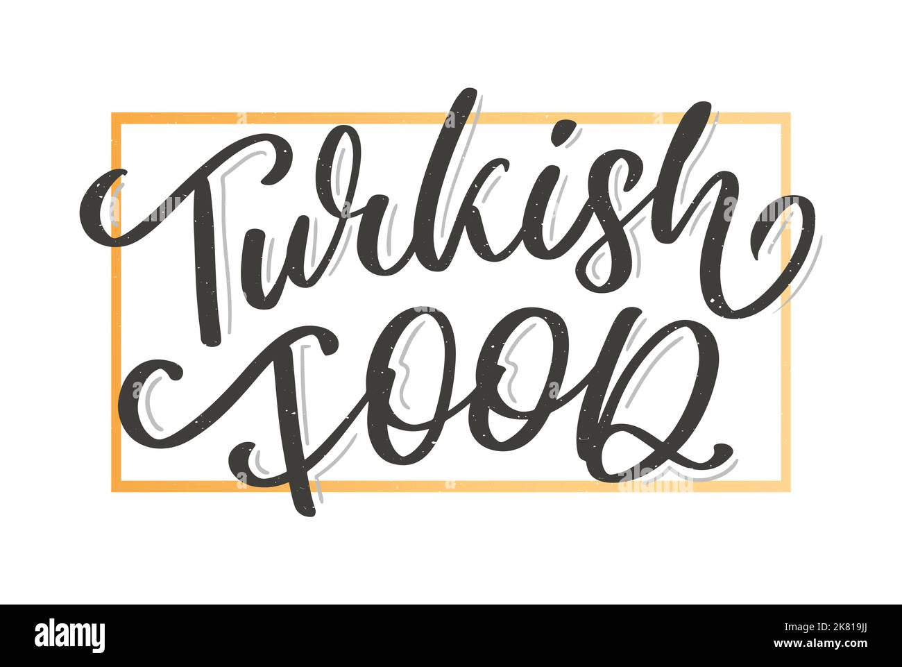 Turkish food letter. Design element. Traditional design. Vector ...